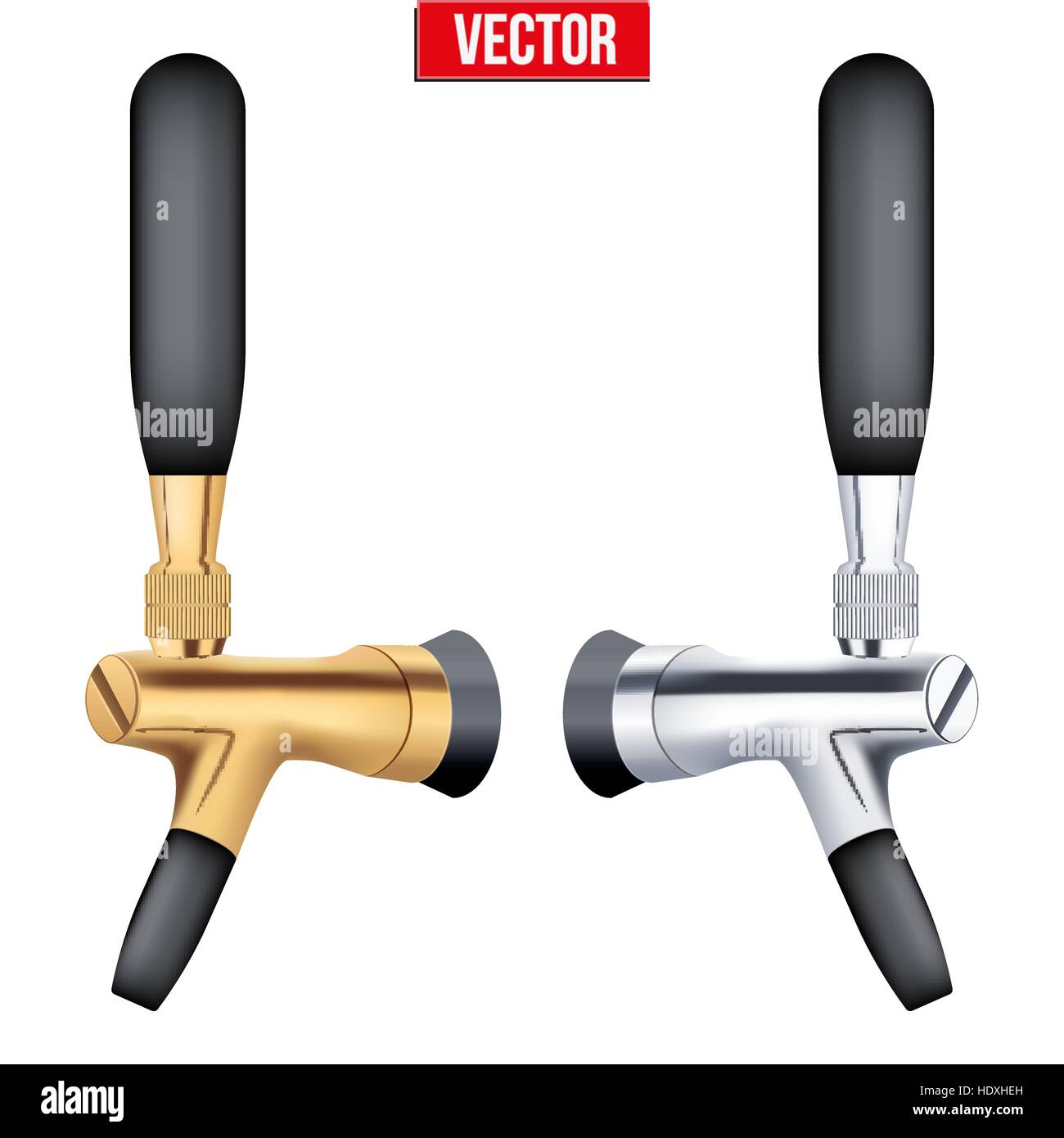 Classic Beer taps Stock Vector Image & Art - Alamy