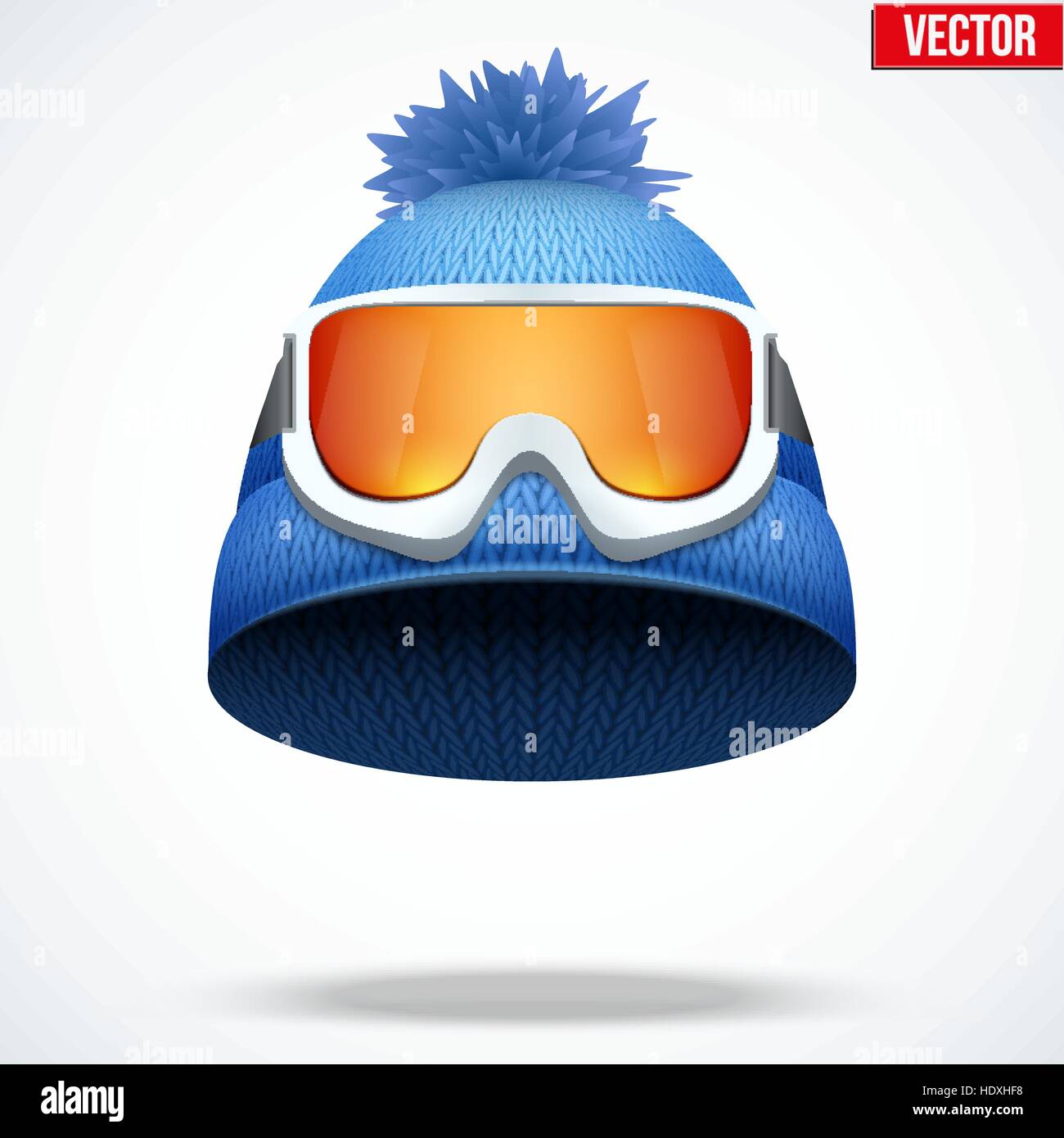 White woolen cap Stock Vector Images - Alamy