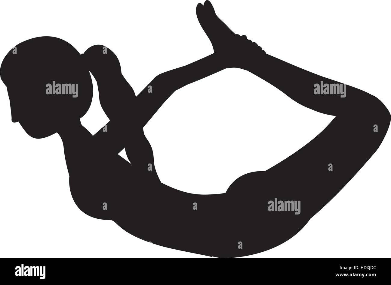 Girl practice stretch icon. Fitness person sport health and balance ...