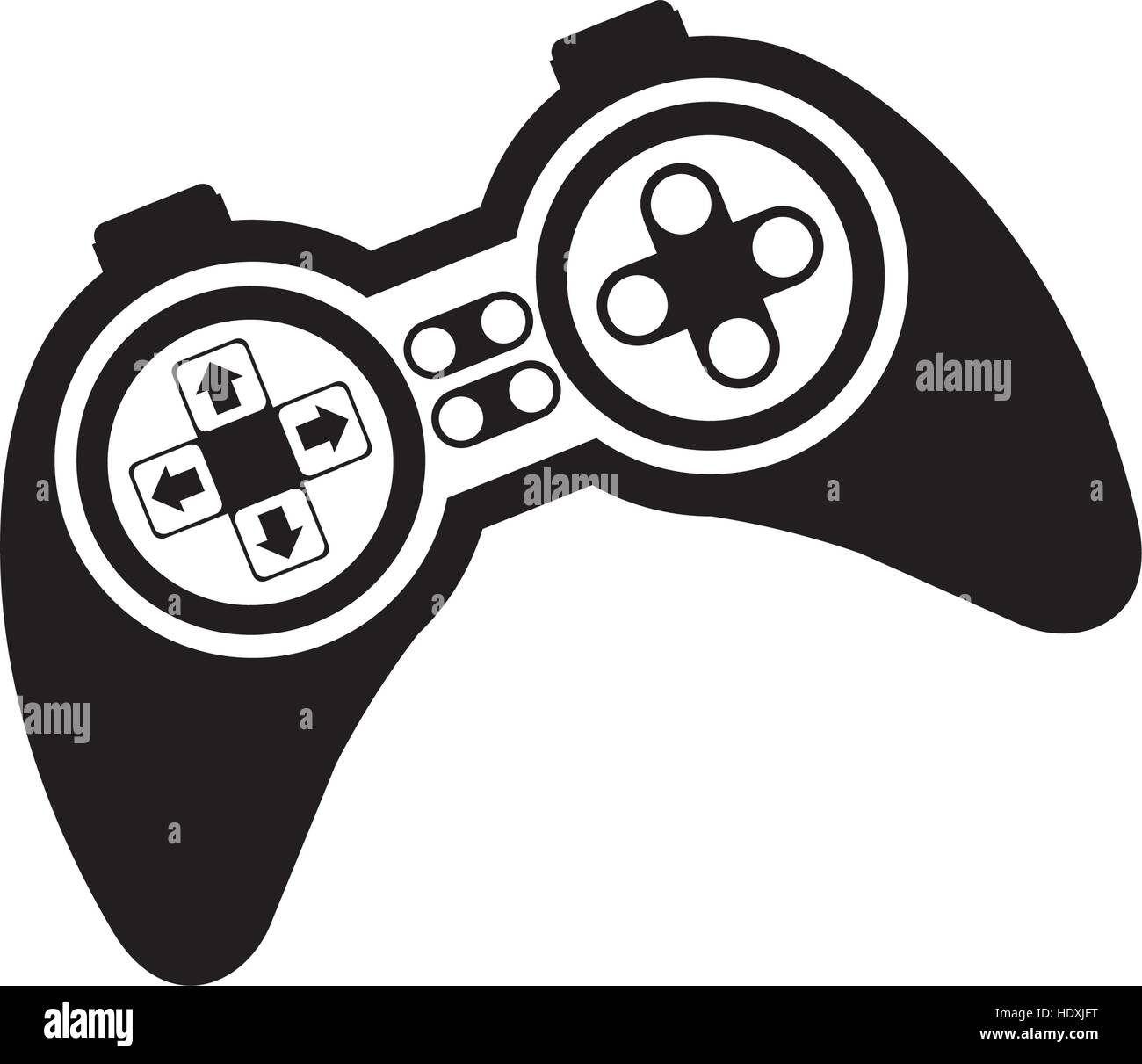 Classic gamepad Stock Vector Images - Alamy