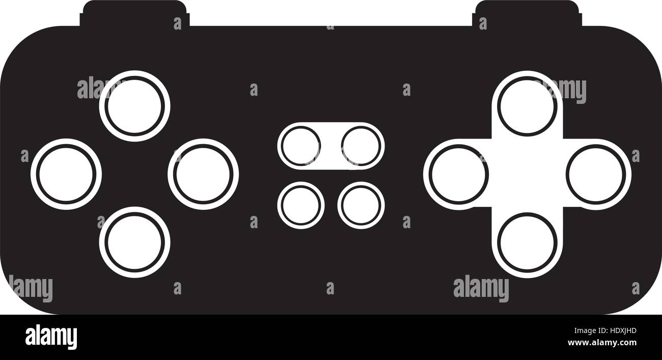Isolated gamepad of videogame design Stock Vector Image & Art - Alamy