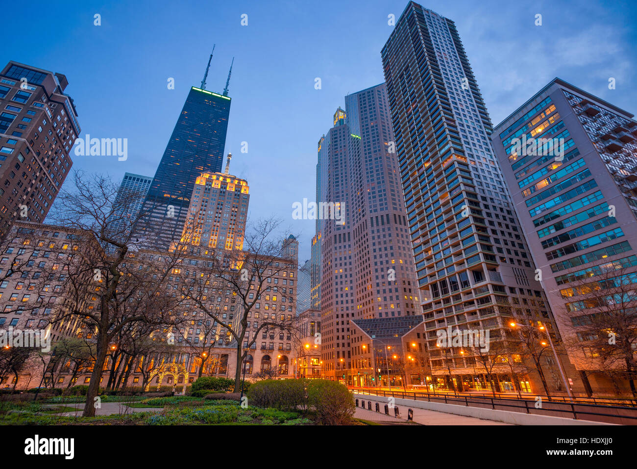 Cityscape image chicago downtown hi-res stock photography and images ...