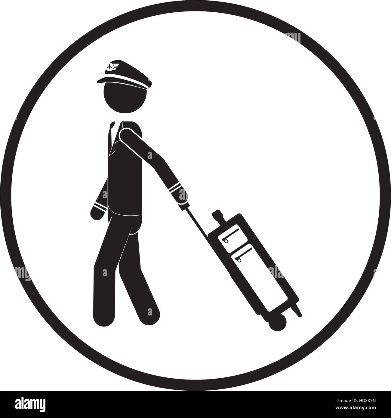 Isolated pictogram pilot design Stock Vector Image & Art - Alamy