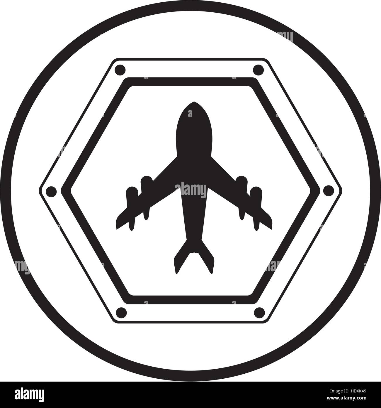 Airplane road sign Stock Vector Images - Alamy