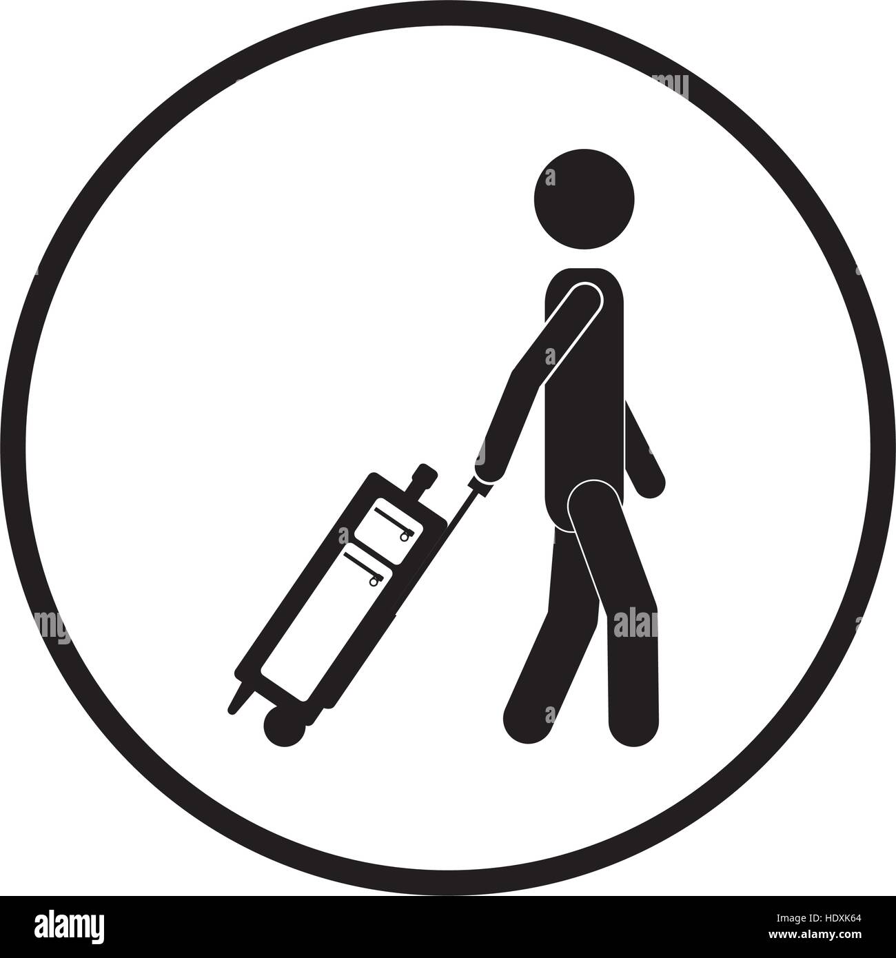 Pictogram passenger and baggage design Stock Vector Image & Art - Alamy