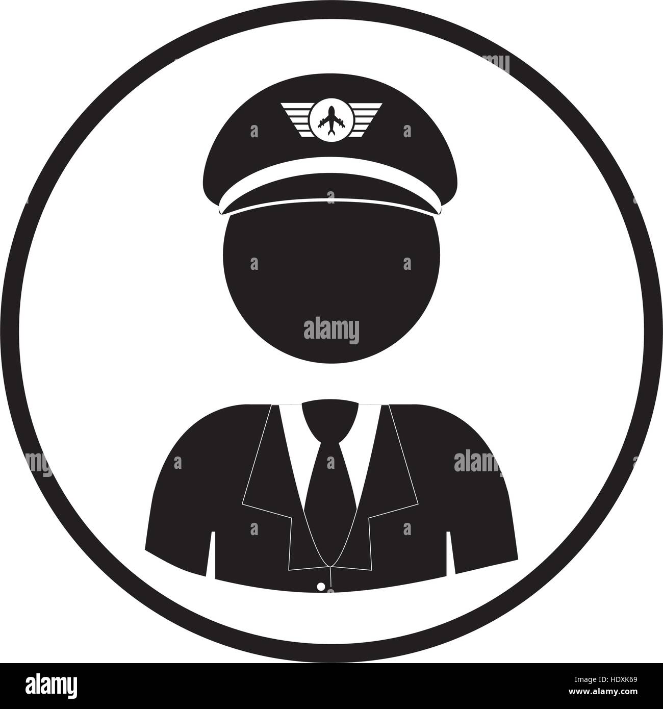 Isolated pictogram pilot design Stock Vector Image & Art - Alamy