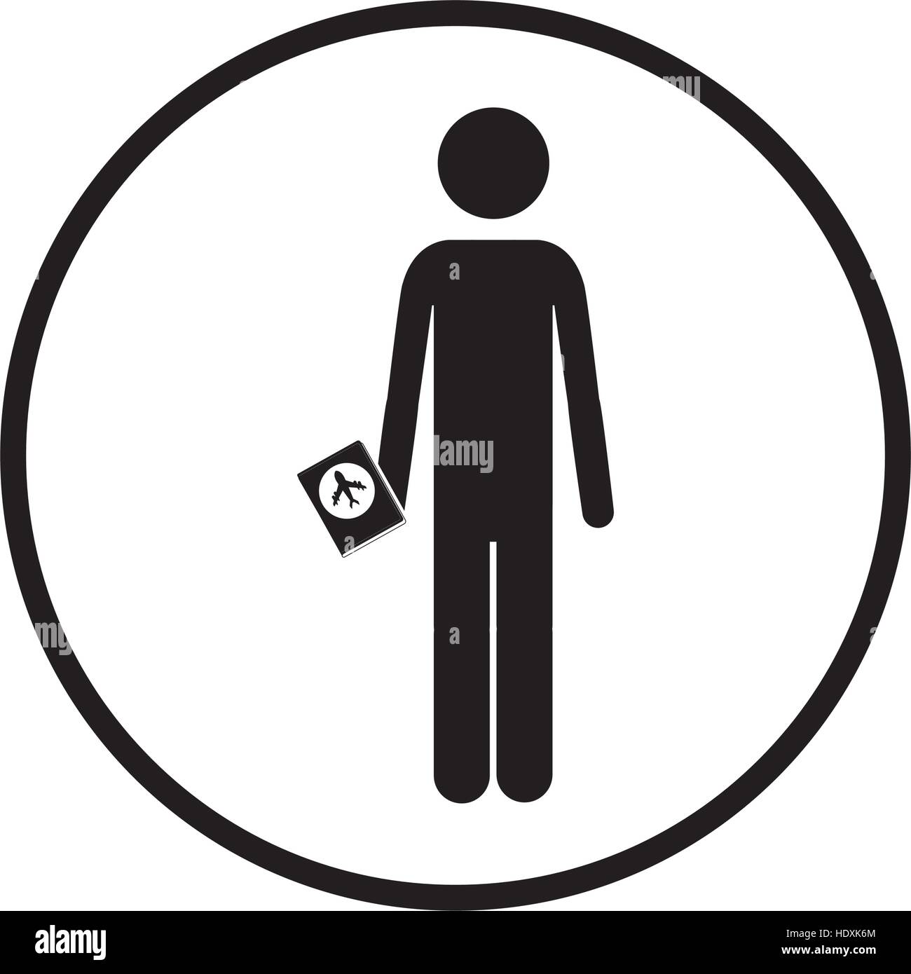 Isolated pictogram passenger design Stock Vector Image & Art - Alamy