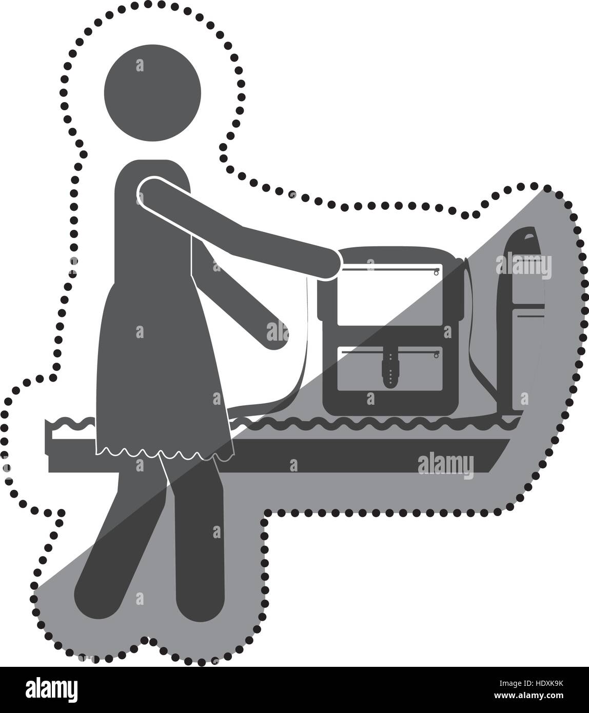 Pictogram passenger and baggage design Stock Vector Image & Art - Alamy