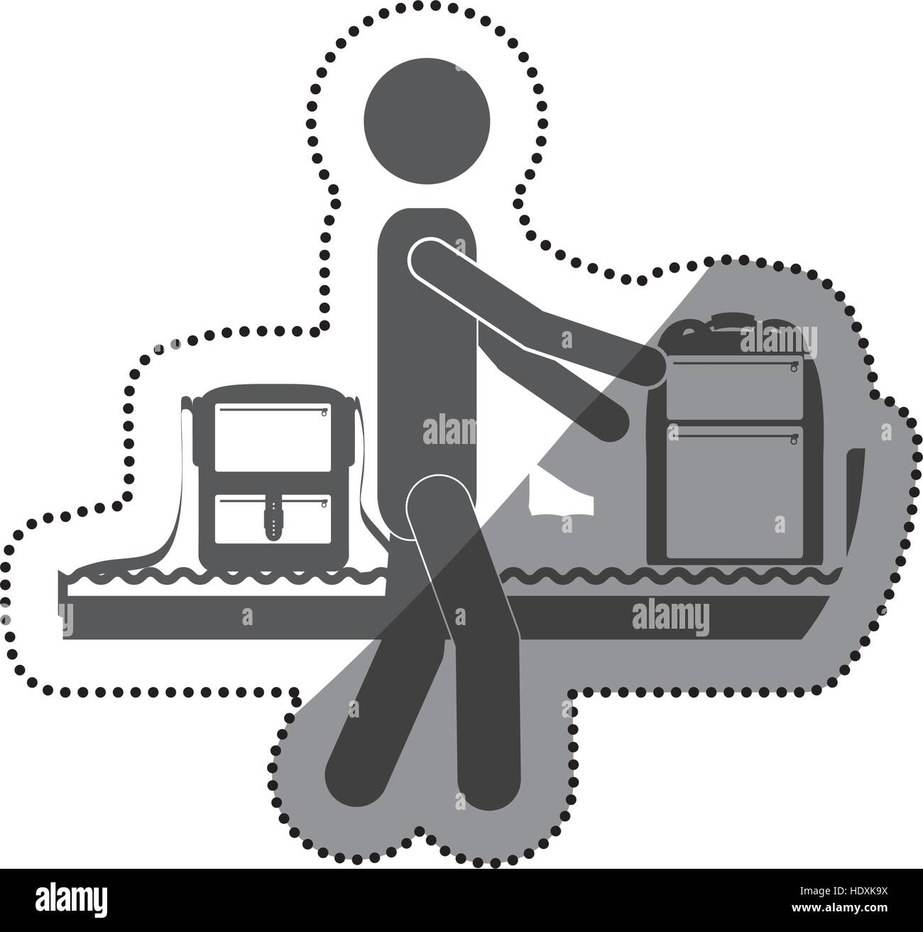 Pictogram passenger and baggage design Stock Vector Image & Art - Alamy