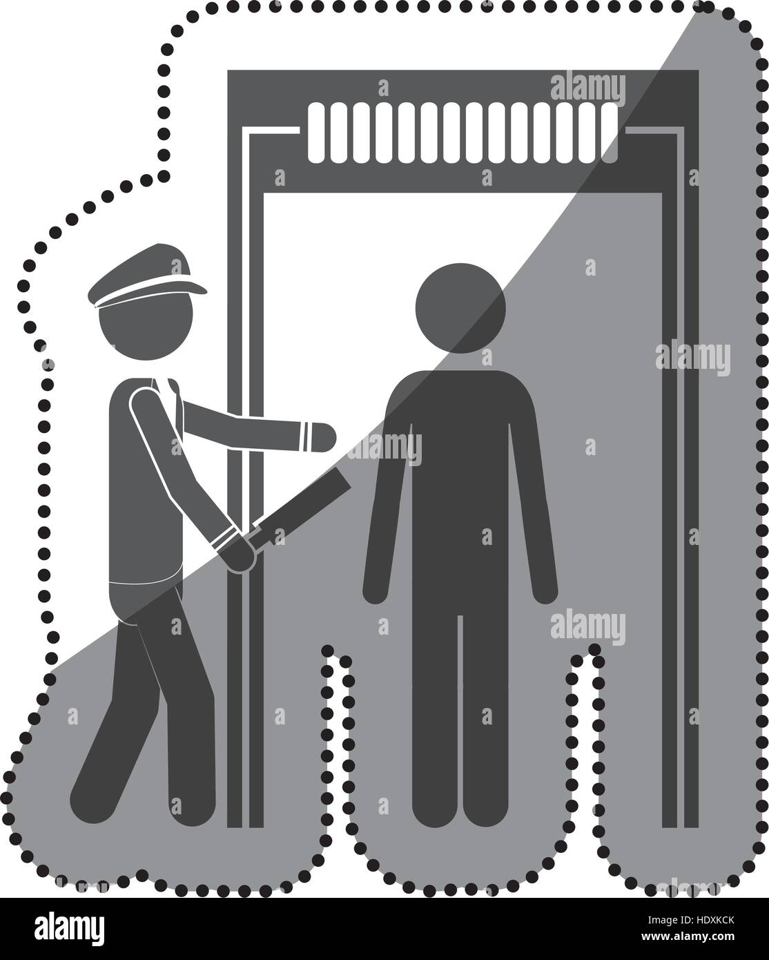 Passenger security checkpoint design Stock Vector Images - Alamy