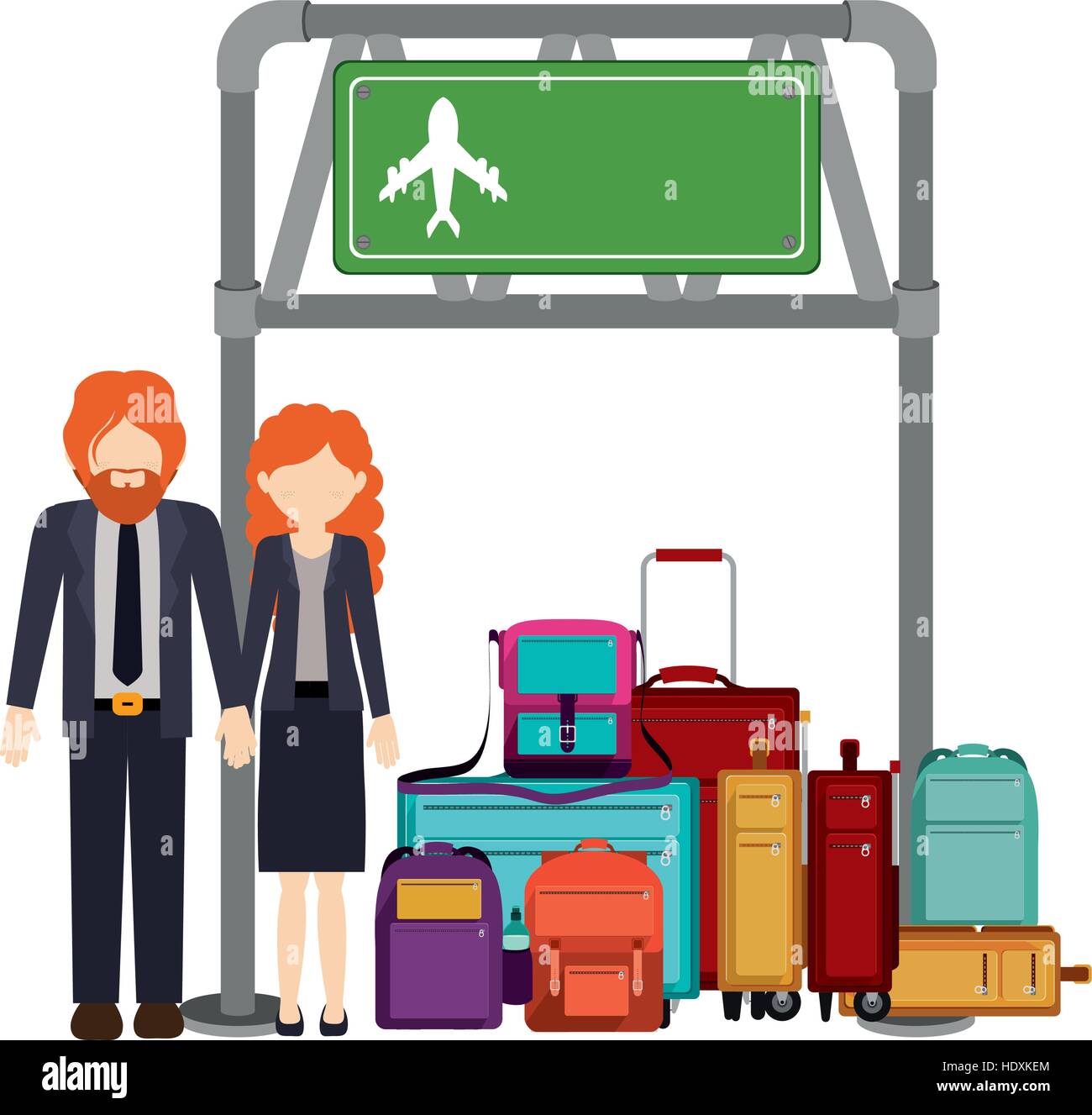 Isolated passenger and baggage design Stock Vector Image & Art - Alamy