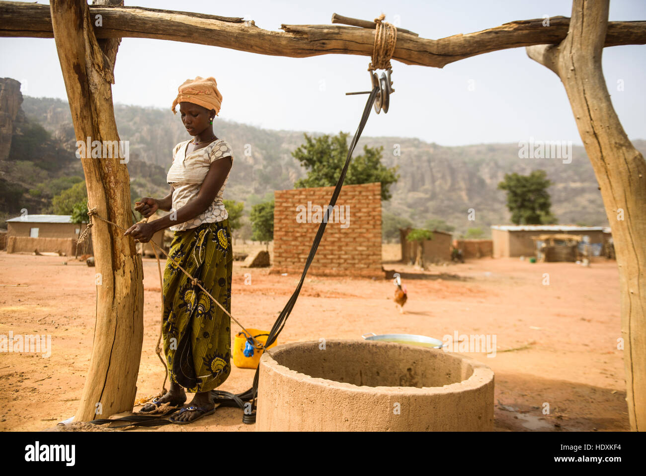 Village life in rural Mali Stock Photo - Alamy