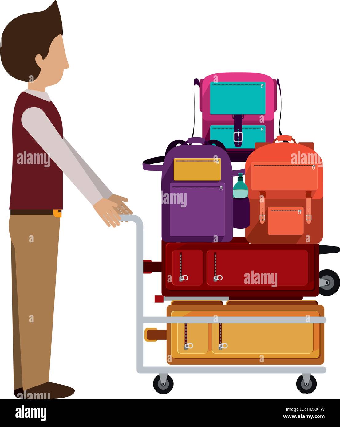 Isolated passenger and baggage design Stock Vector Image & Art - Alamy