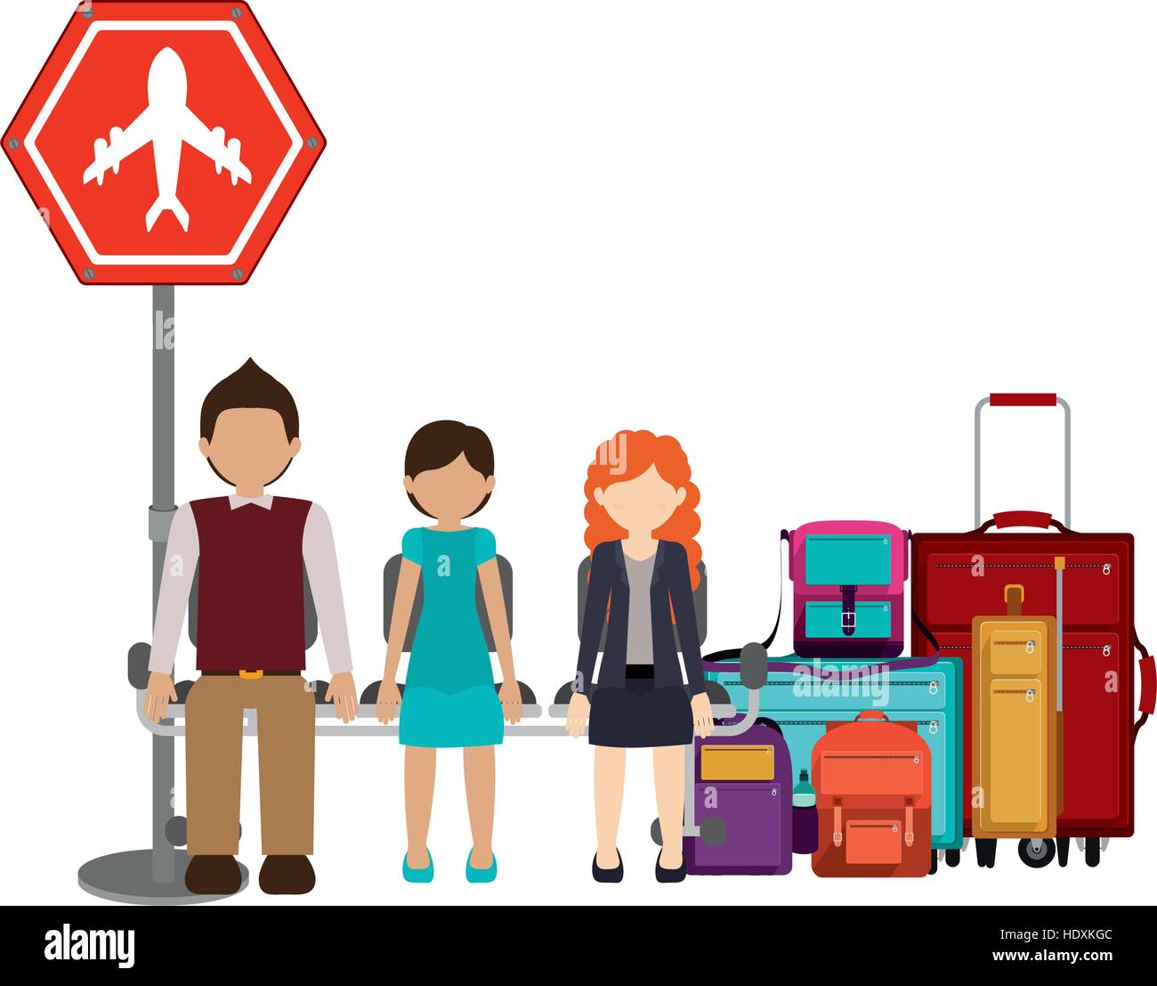 Isolated passenger and baggage design Stock Vector Image & Art - Alamy