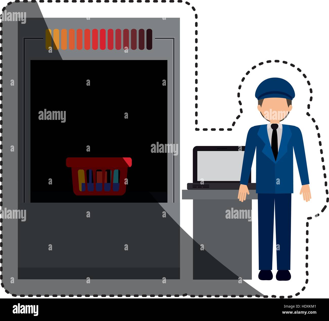 Security checkpoint design Stock Vector Image & Art - Alamy