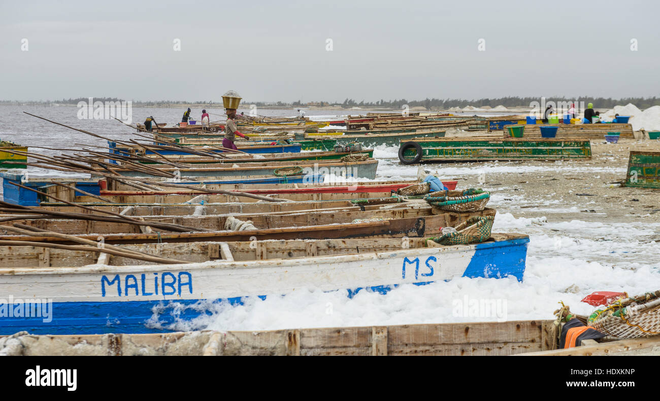 Lac Rose, Senegal Stock Photo - Alamy