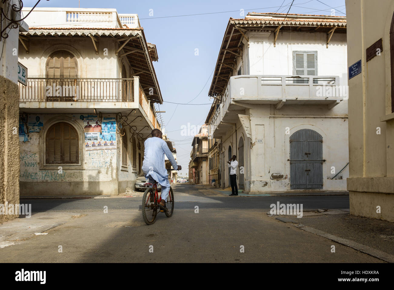 Streets of St, Louis, Senegal Stock Photo - Alamy