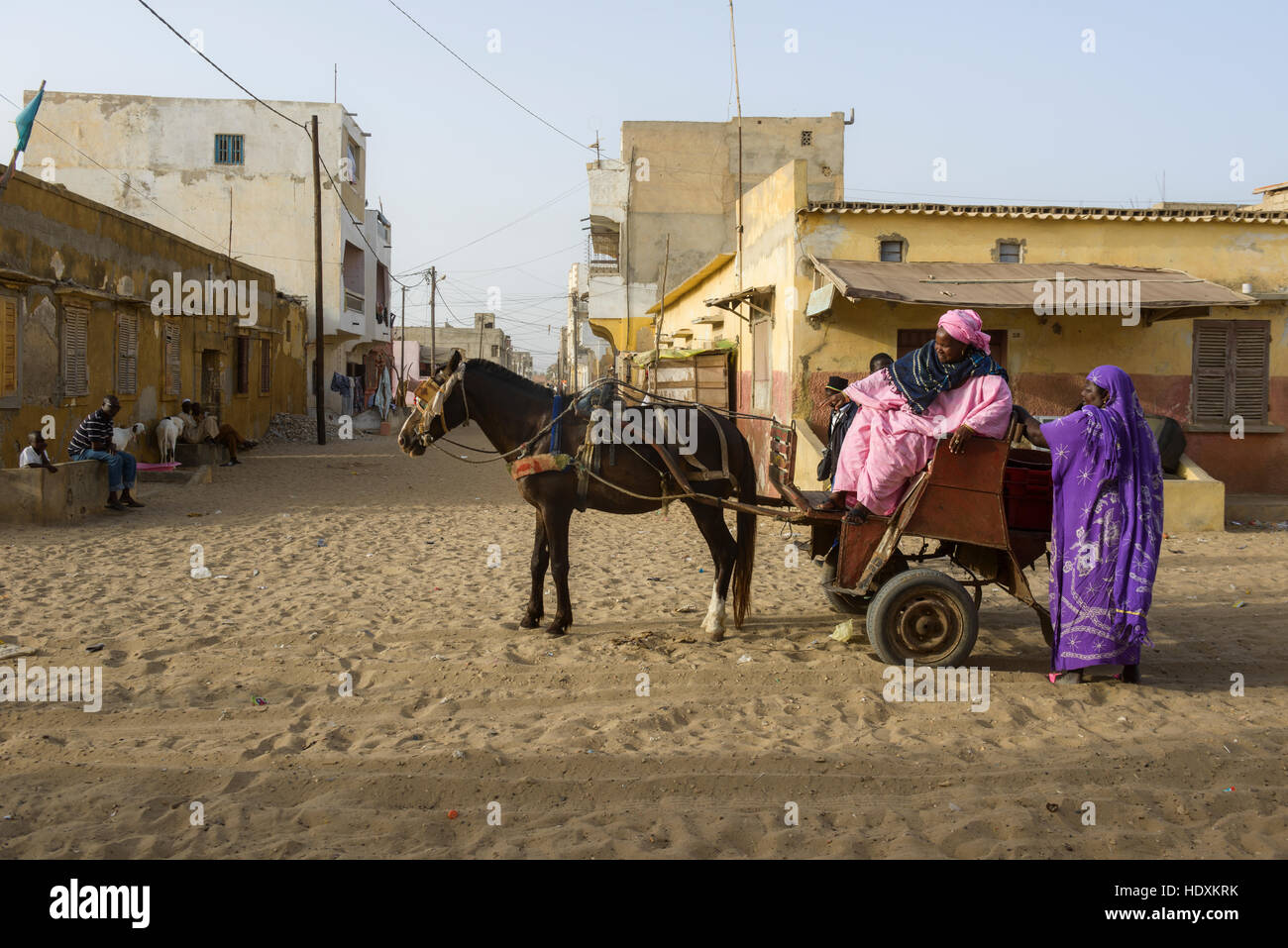 Streets of St, Louis, Senegal Stock Photo - Alamy