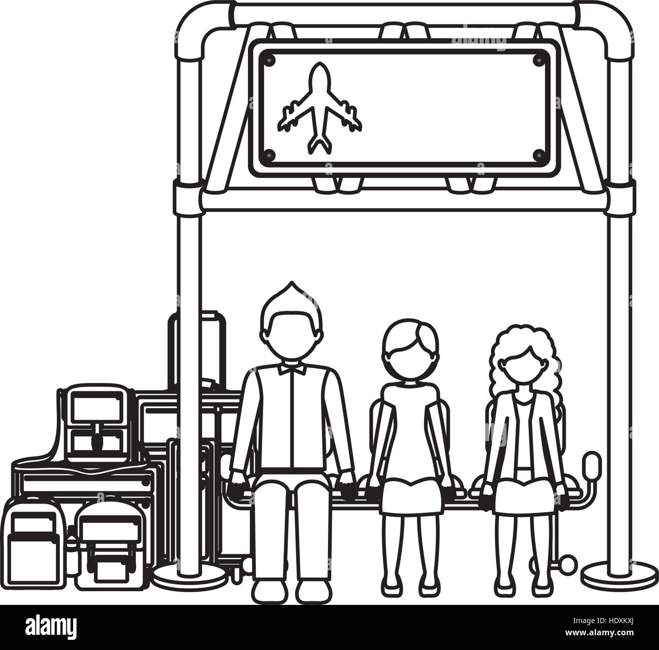 Isolated passenger and baggage design Stock Vector Image & Art - Alamy