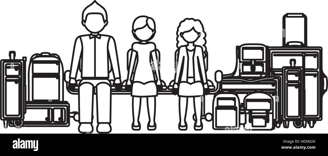 Isolated passanger and baggage design Stock Vector Image & Art - Alamy