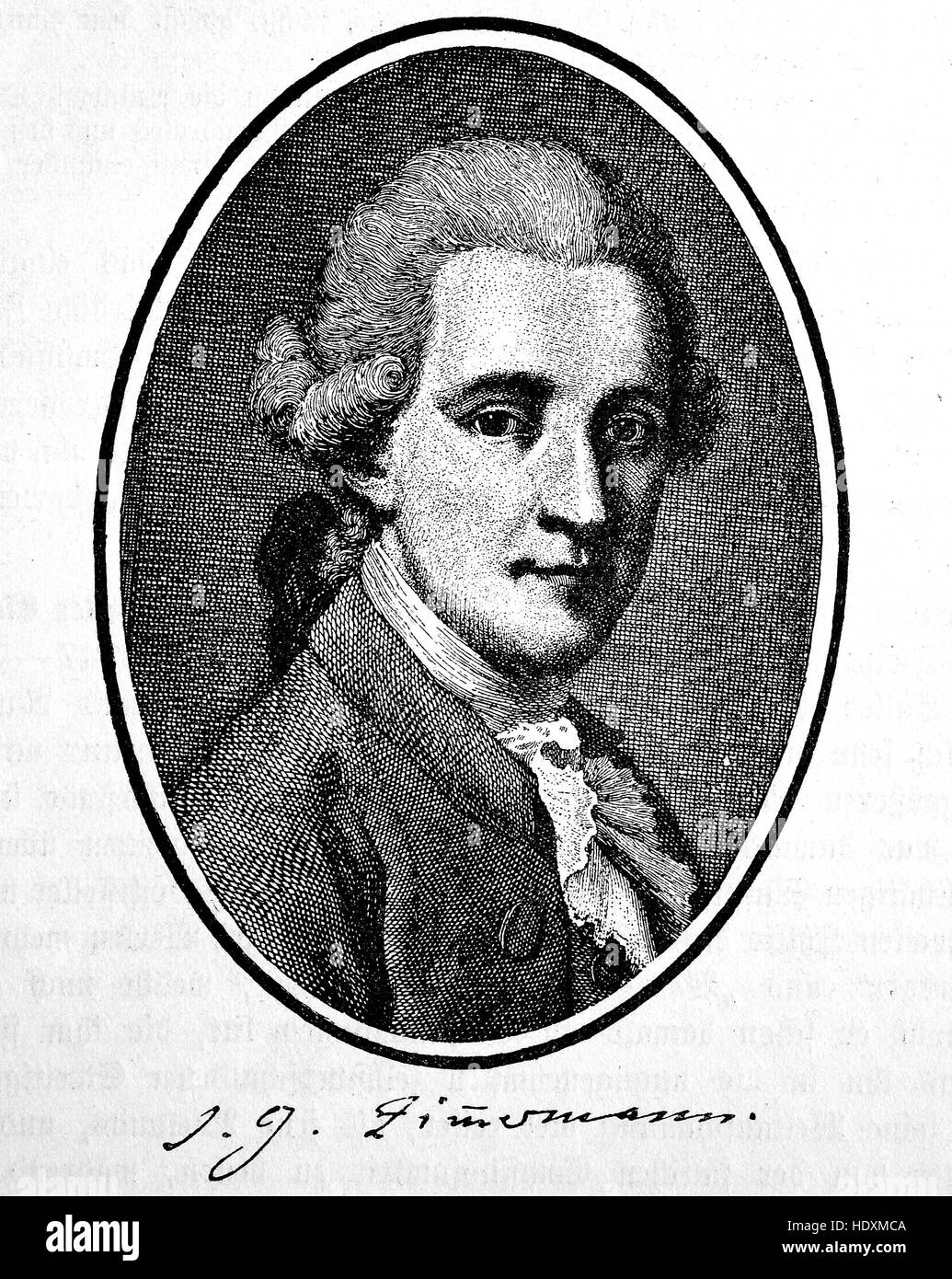 Johann Georg Ritter von Zimmermann, 1728-1795, a Swiss philosophical ...