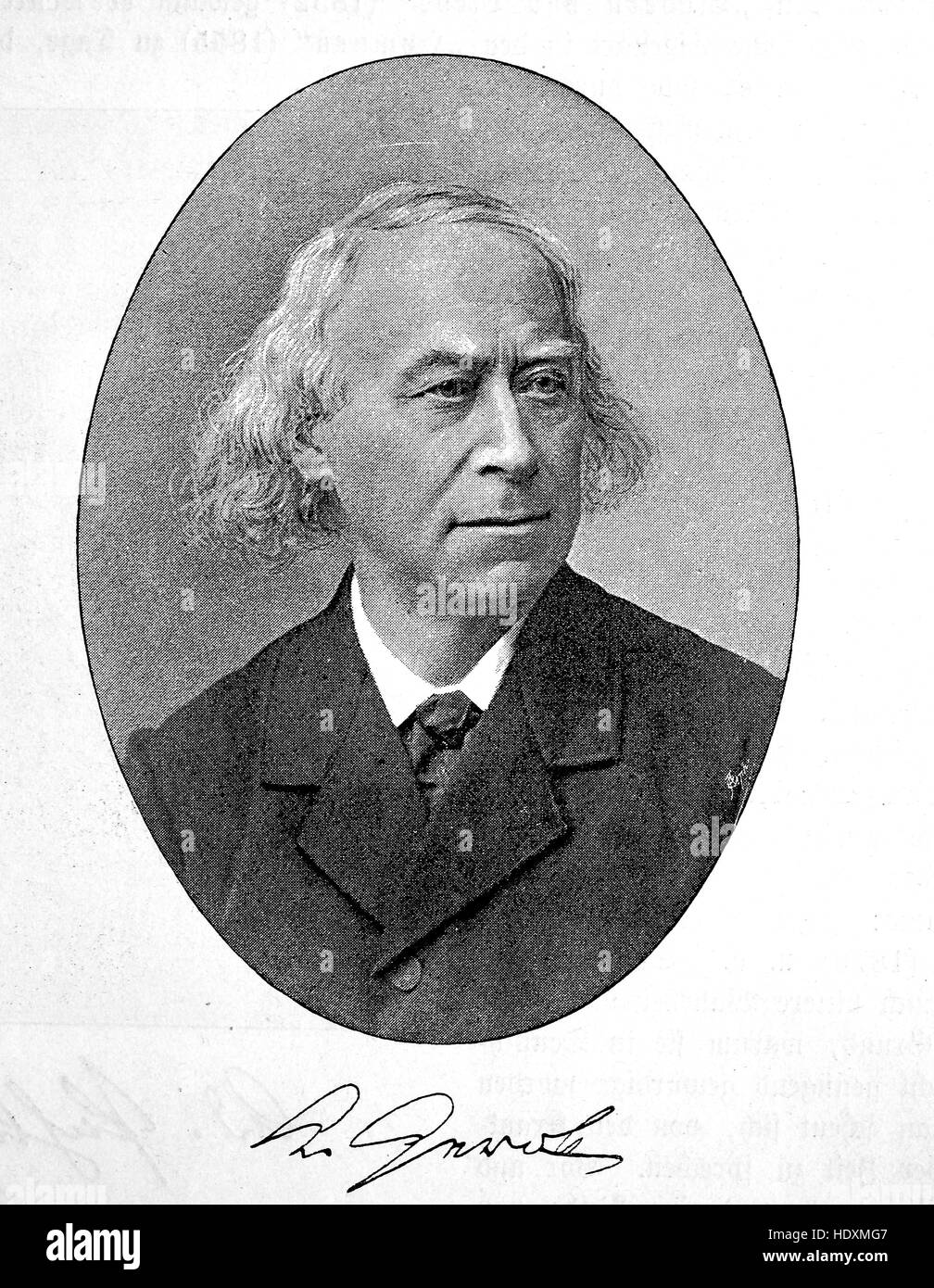 Karl Gerok 1815 -1890 a German preacher and religious poet 4931198 ...