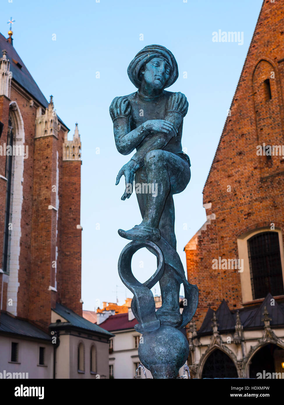 Krakow is a Polish city full of statues from small to monumental Stock ...