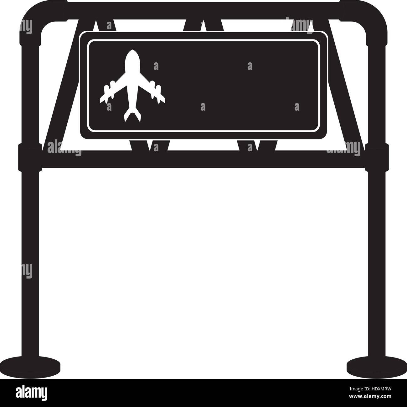 Isolated airplane road sign design Stock Vector Image & Art - Alamy