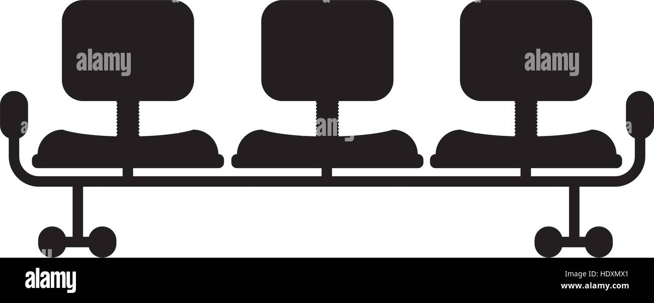 Isolated waiting chairs design Stock Vector Image & Art - Alamy