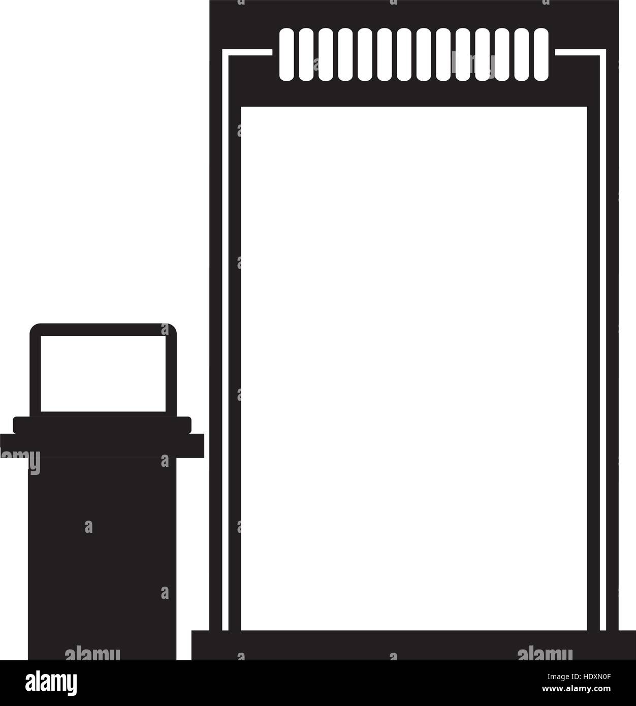 Airport security checkpoint Stock Vector Images - Alamy