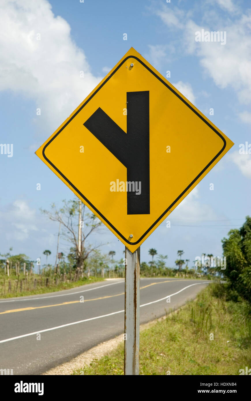 Traffic sign for crossing, Punta Cana, Dominican Republic, Central ...