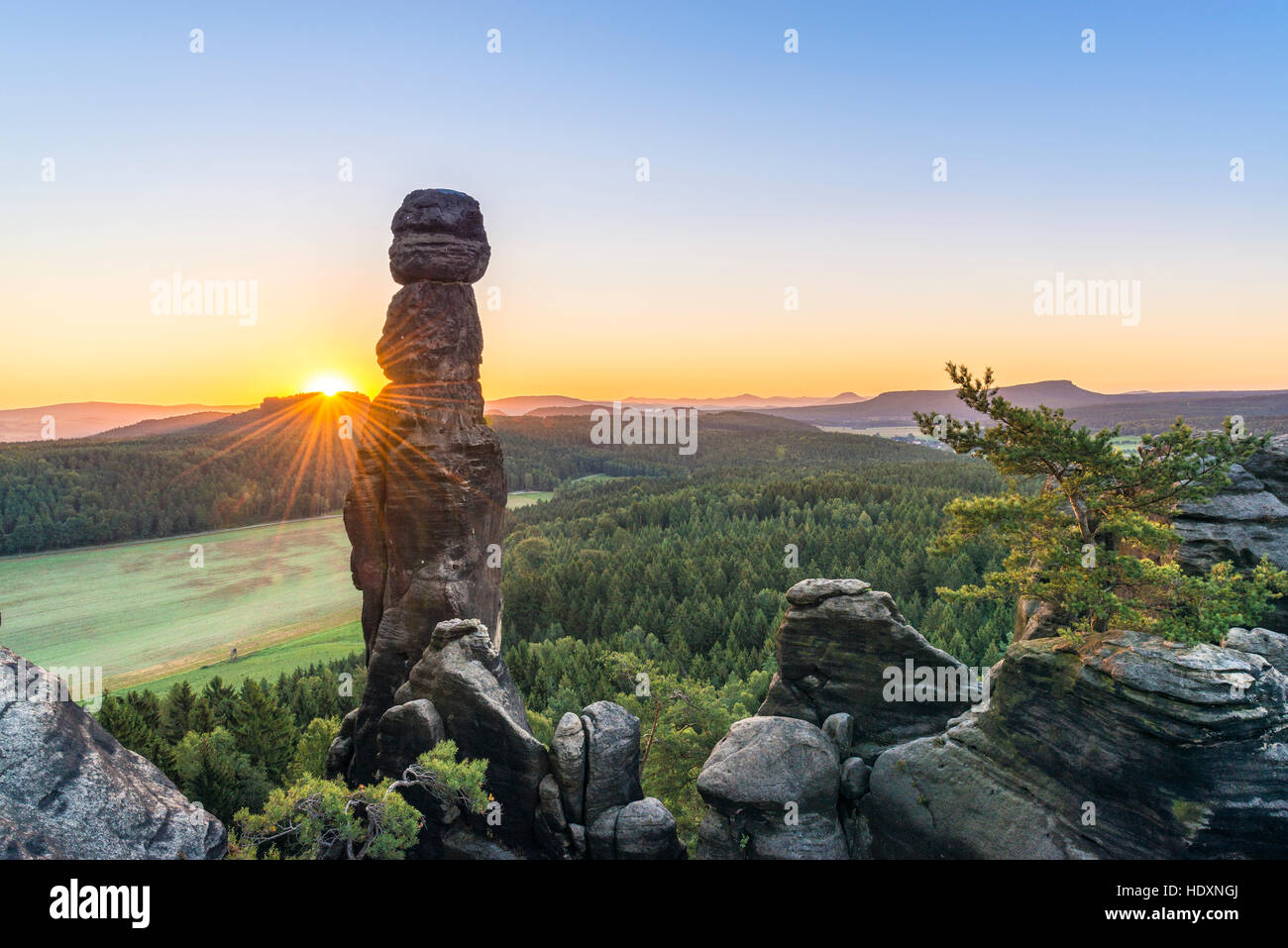 View to pfaffenstein with barbarine hi-res stock photography and images ...