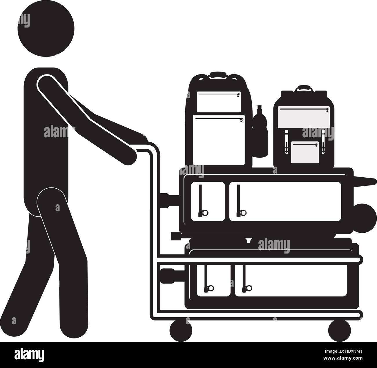 Passanger luggage Stock Vector Images - Alamy