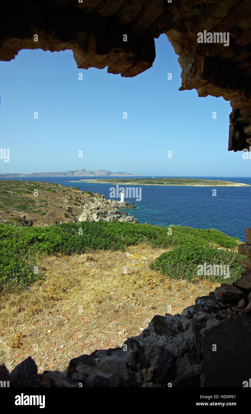 Capo ferro lighthouse porto cervo hi-res stock photography and images ...