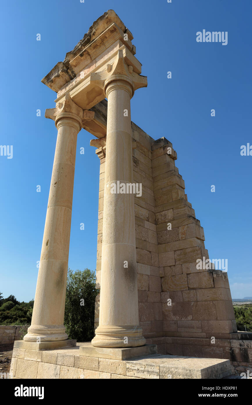 Ruins of the ancient Apollo Hylates sanctuary and temple, Cyprus Stock ...