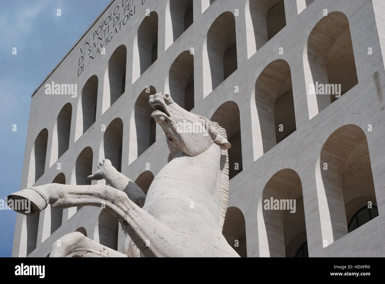 Palazzo della Civilta Italiana (Colosseo Quadrato), EUR, Rome, Italy ...