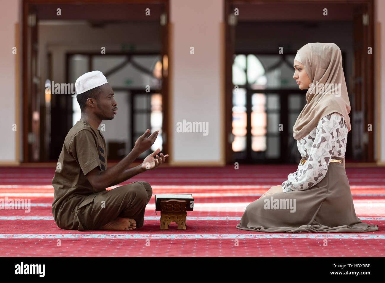 Muslim Praying In Mosque