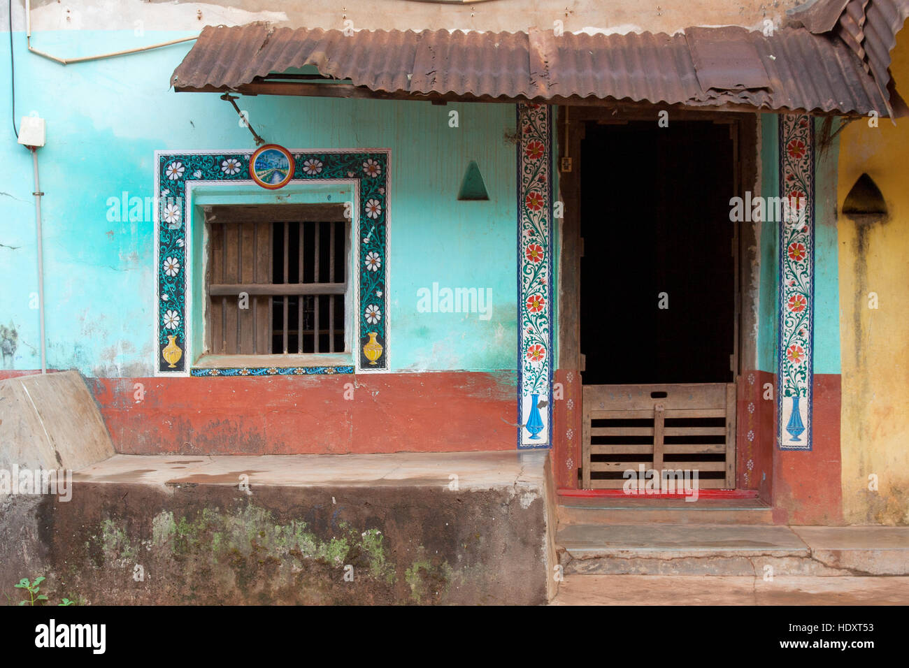 Colorful house, Gokarna, Karnataka, India Stock Photo - Alamy