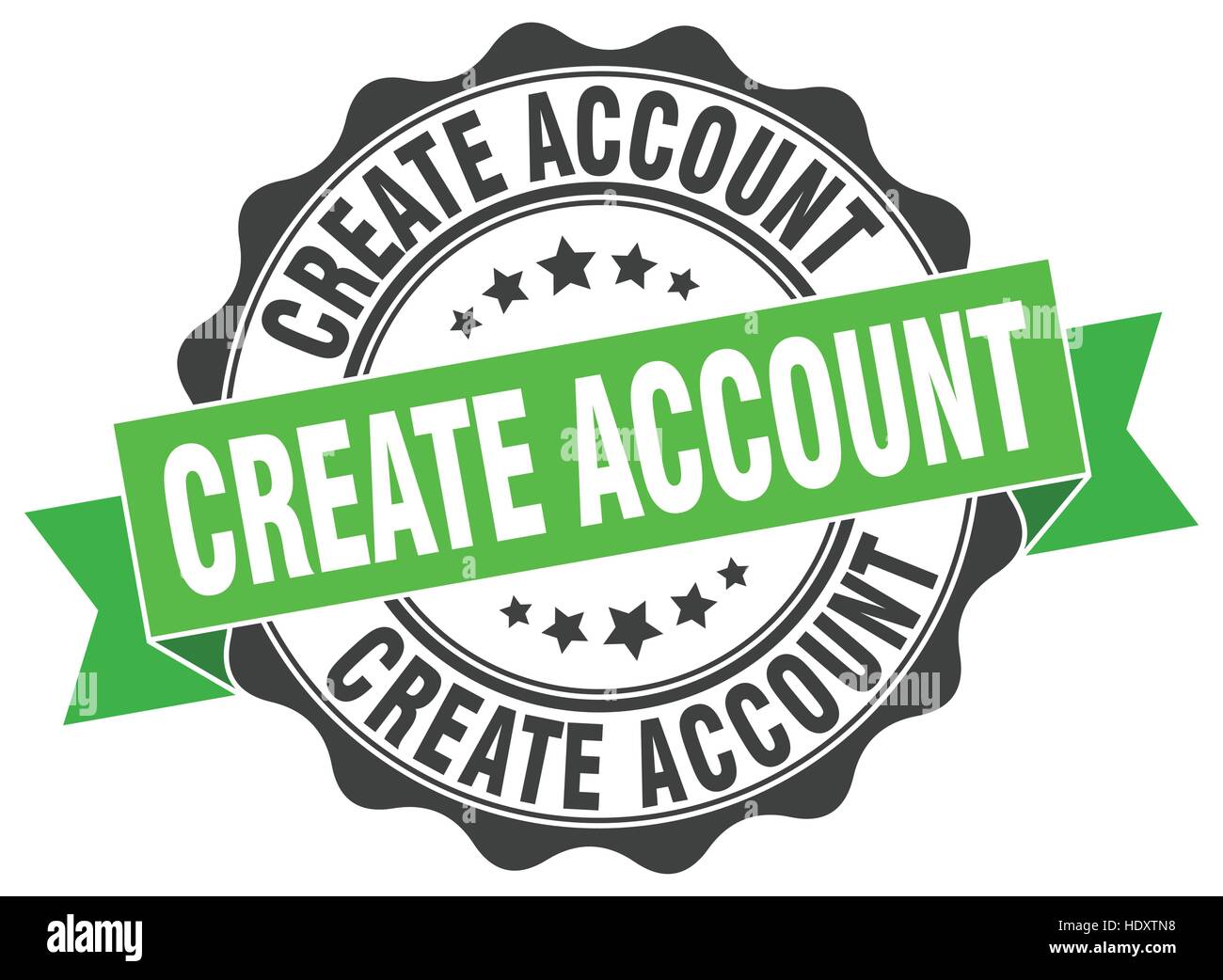 create account stamp. sign. seal Stock Vector Image & Art - Alamy