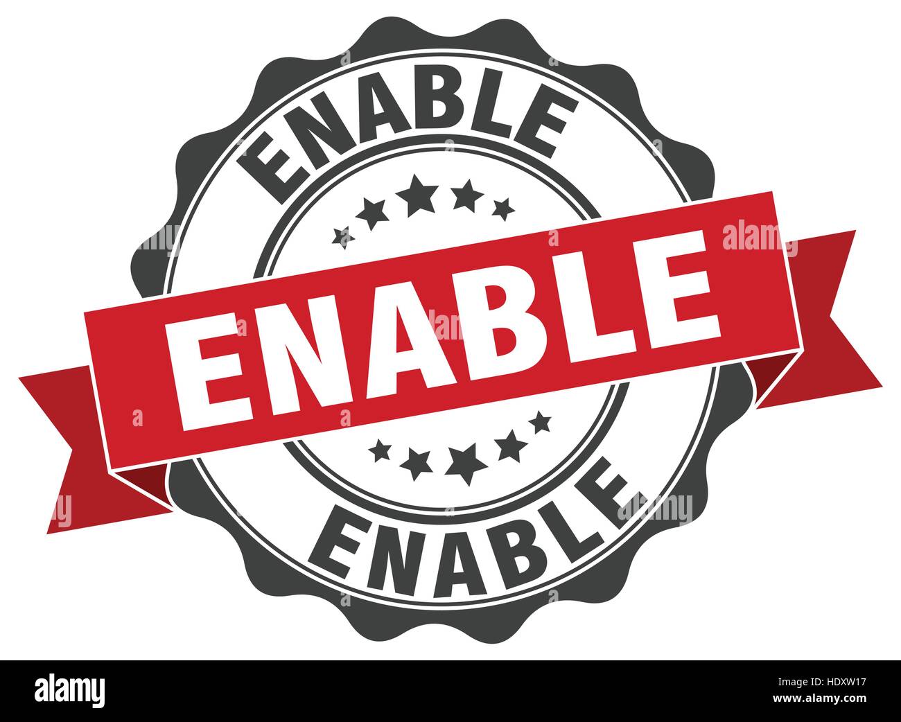 enable stamp. sign. seal Stock Vector Image & Art - Alamy