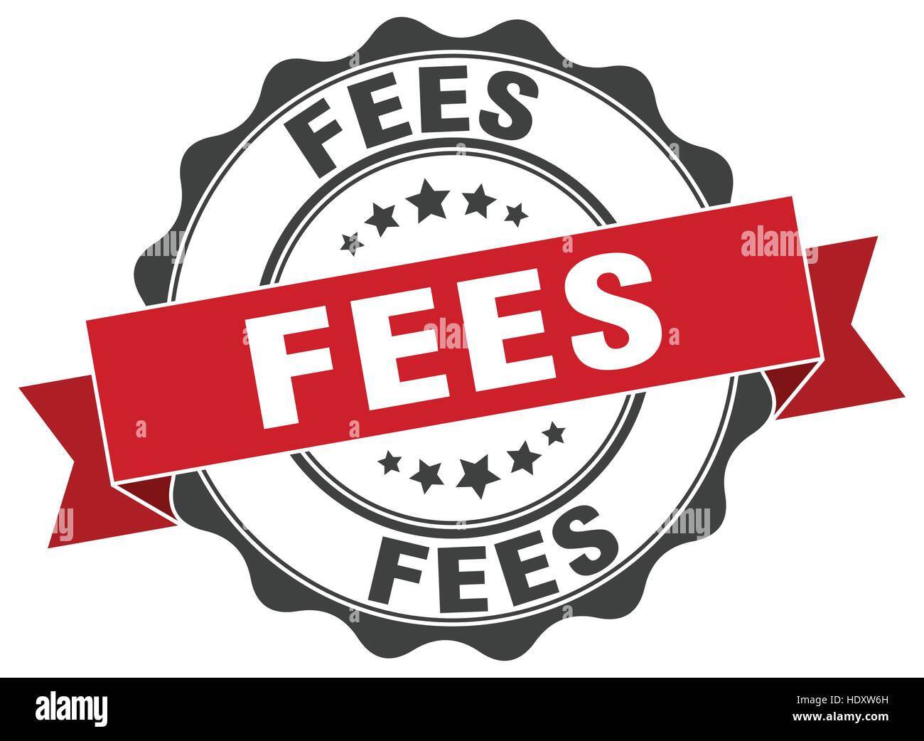 fees stamp. sign. seal Stock Vector Image & Art - Alamy