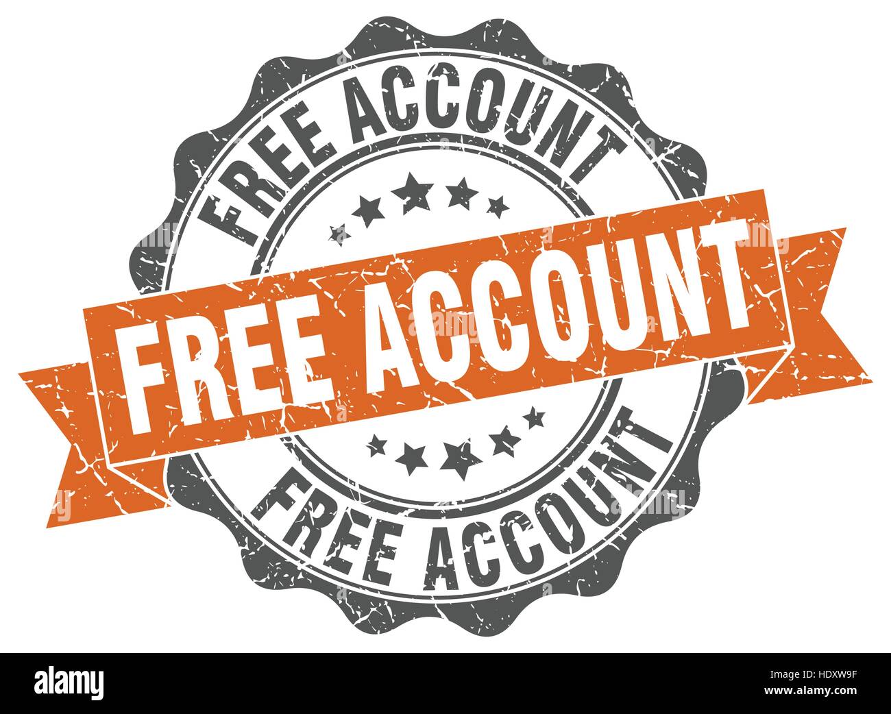 free account stamp. sign. seal Stock Vector Image & Art - Alamy