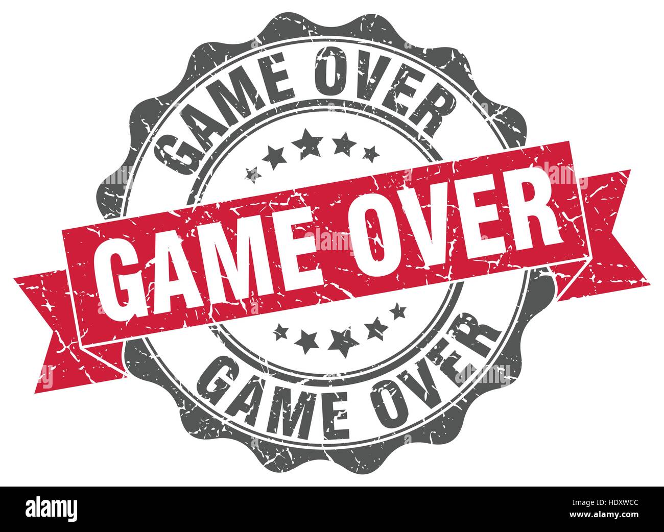 game over stamp. sign. seal Stock Vector Image & Art - Alamy