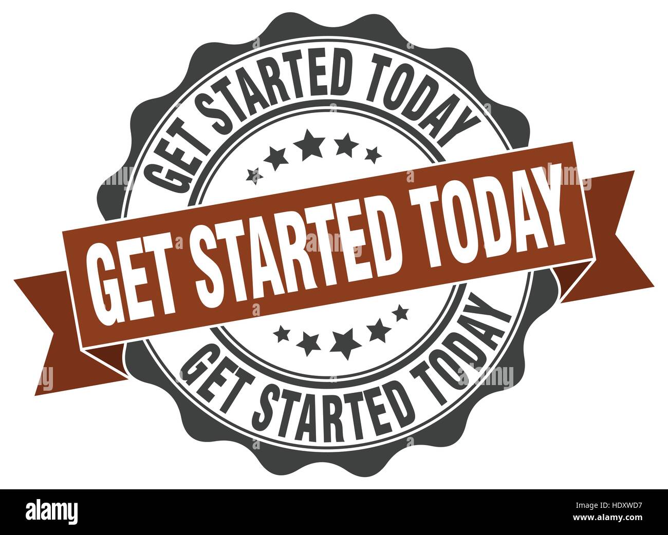 get started today stamp. sign. seal Stock Vector Image & Art - Alamy