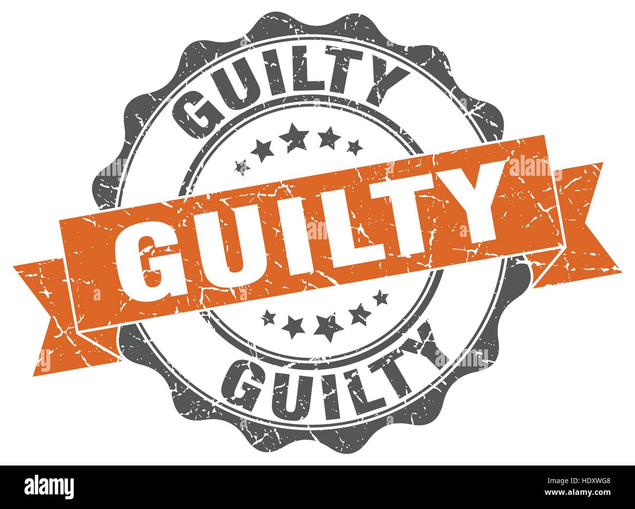 guilty stamp. sign. seal Stock Vector Image & Art - Alamy