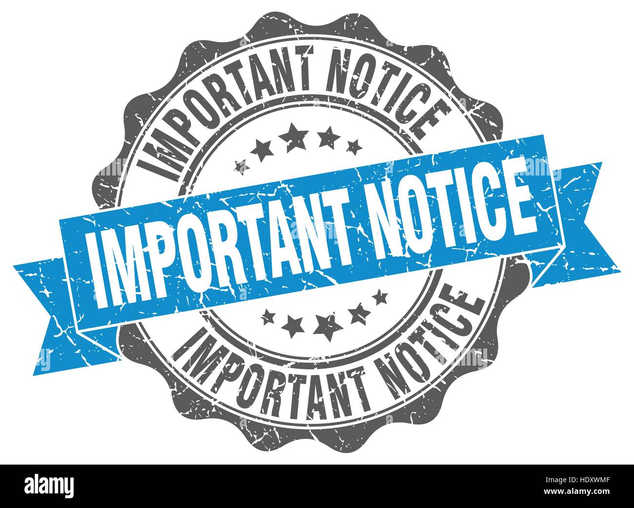 important notice stamp. sign. seal Stock Vector Image & Art - Alamy
