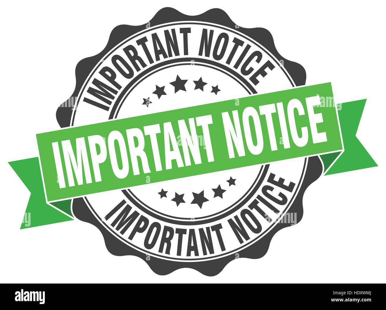 important notice stamp. sign. seal Stock Vector Image & Art - Alamy