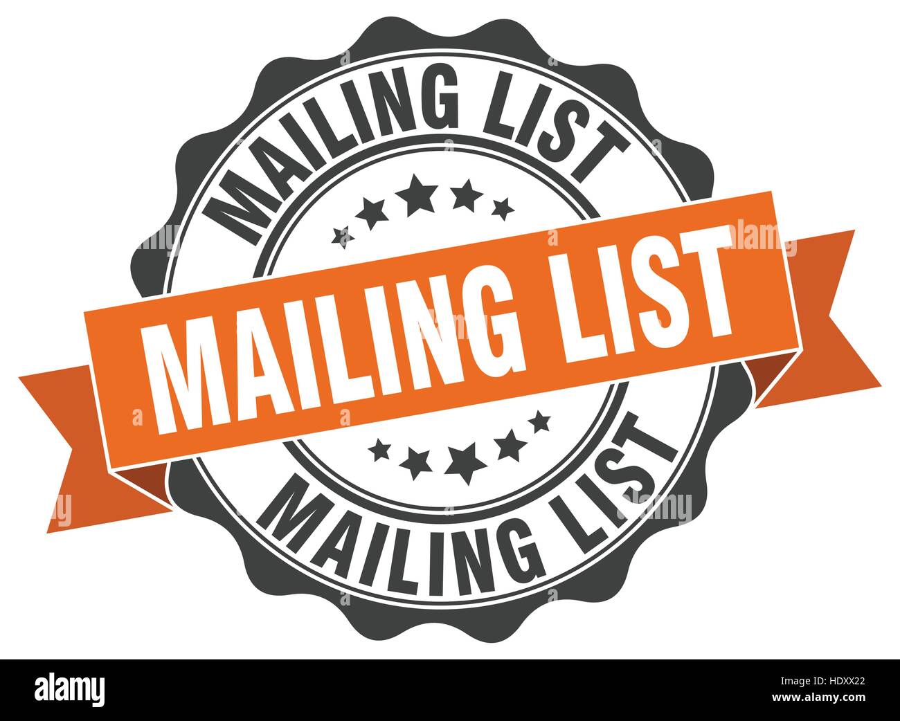 Mailing list stamp hi-res stock photography and images - Alamy