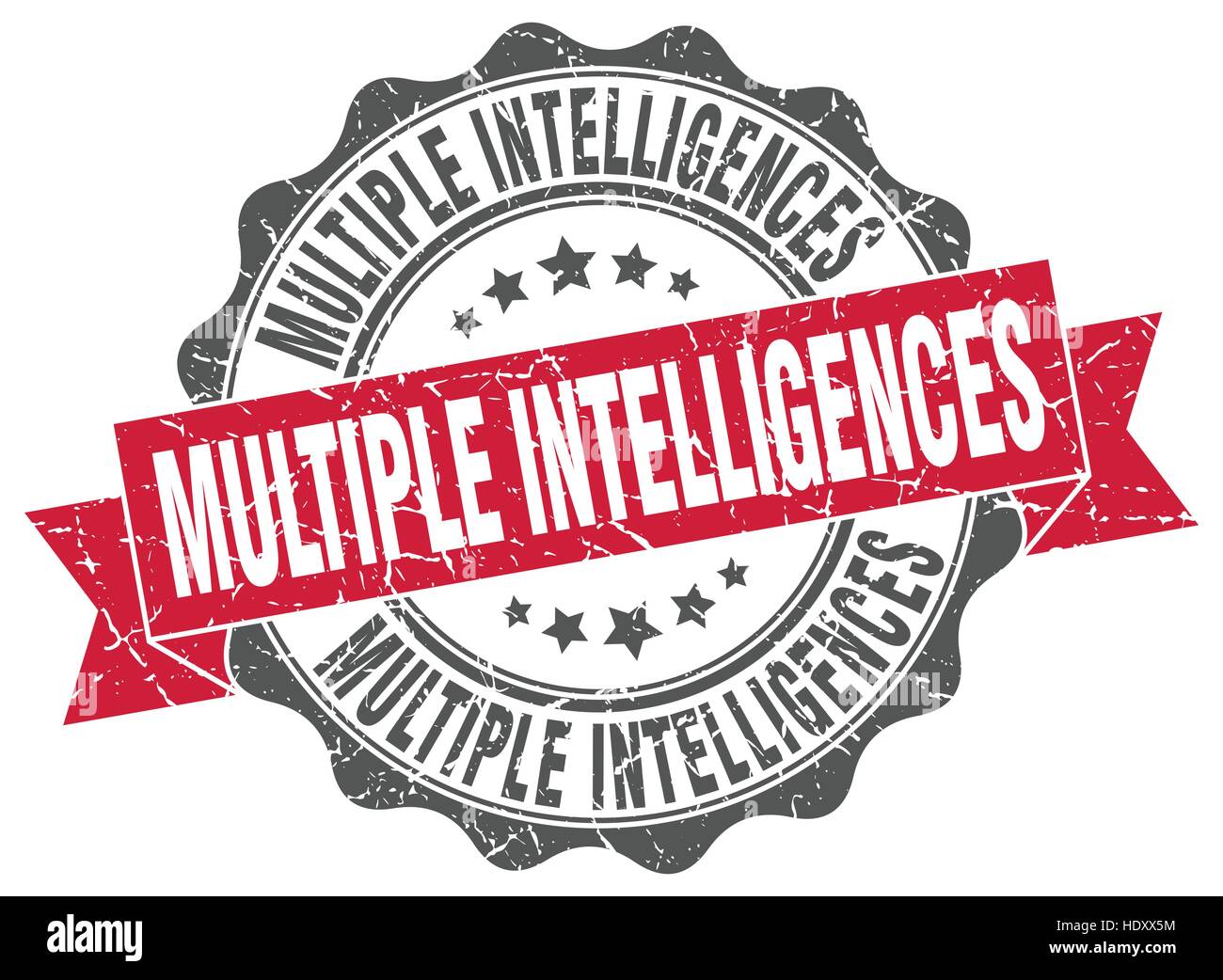 multiple intelligences stamp. sign. seal Stock Vector Image & Art - Alamy