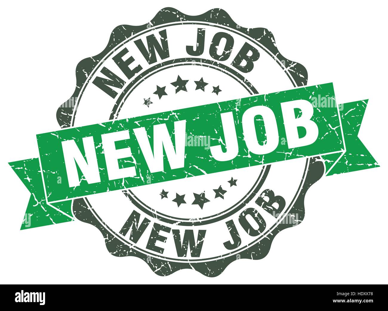 new job stamp. sign. seal Stock Vector Image & Art - Alamy